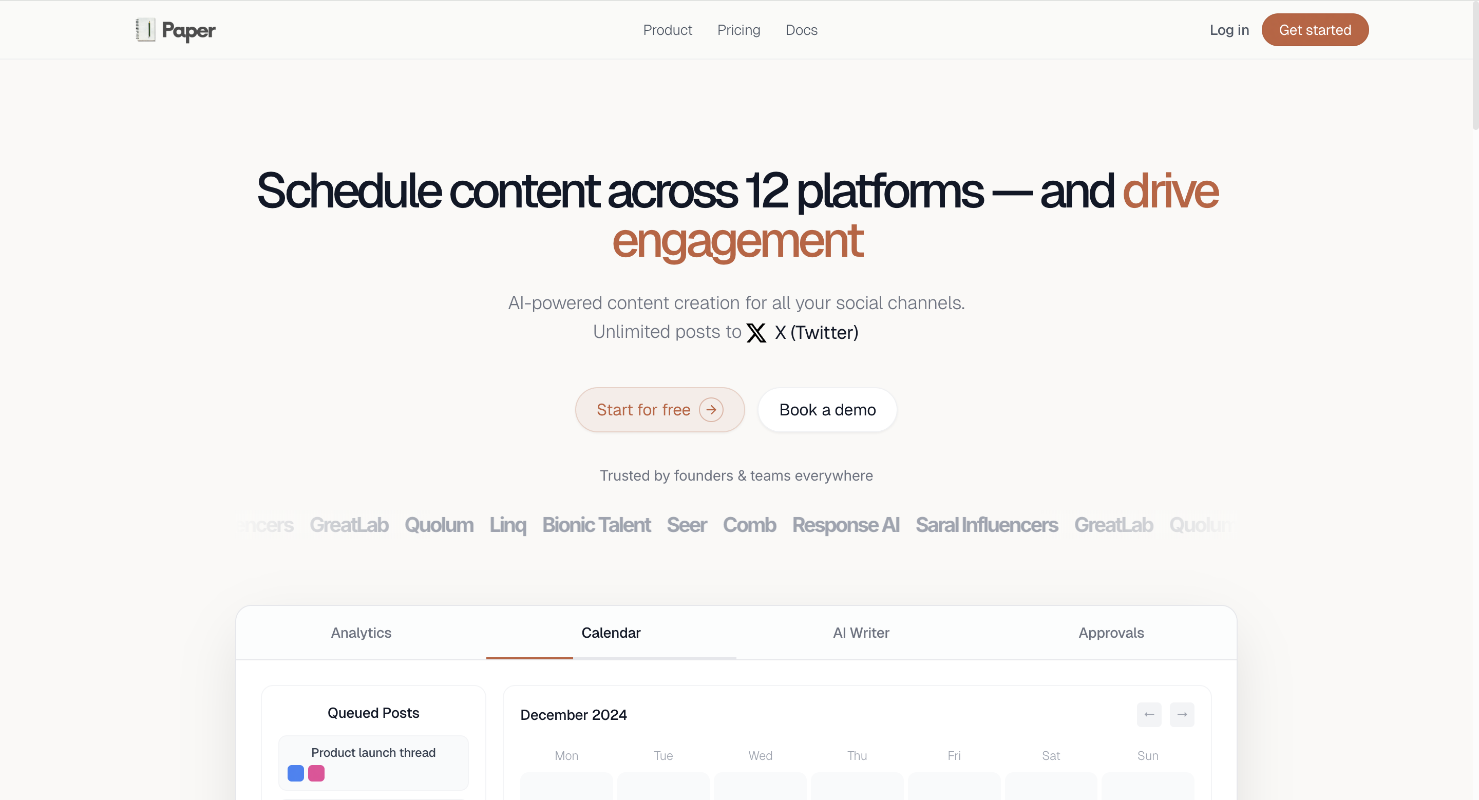 Paper | AI scheduling across every channel